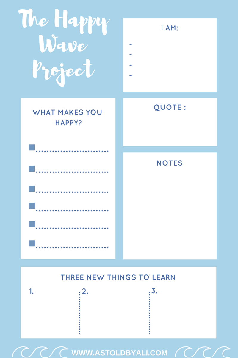 The Happy Wave Project [Free Printable Included] – As Told by Ali