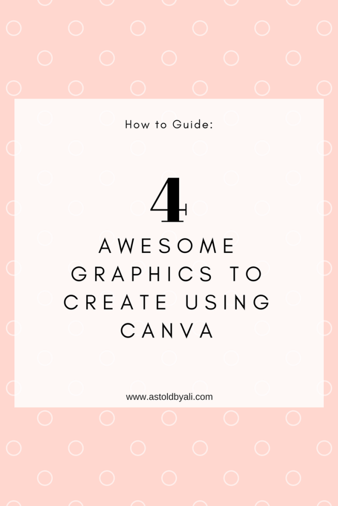 How To Guide: 4 Awesome Graphics to Create Using CANVA – As Told by Ali