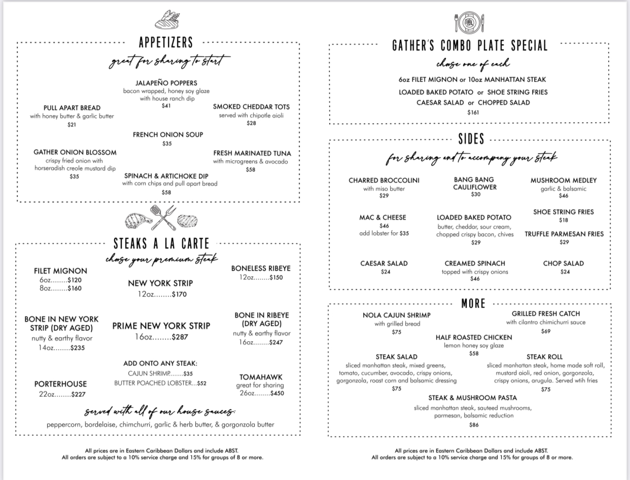 Eat Outs: Gather Steakhouse, Dutchman’s Bay, Antigua – As Told by Ali